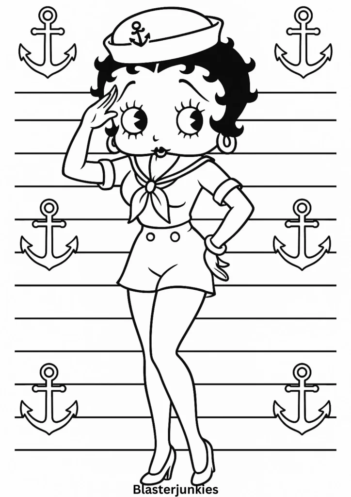 Betty Boop Coloring Pages