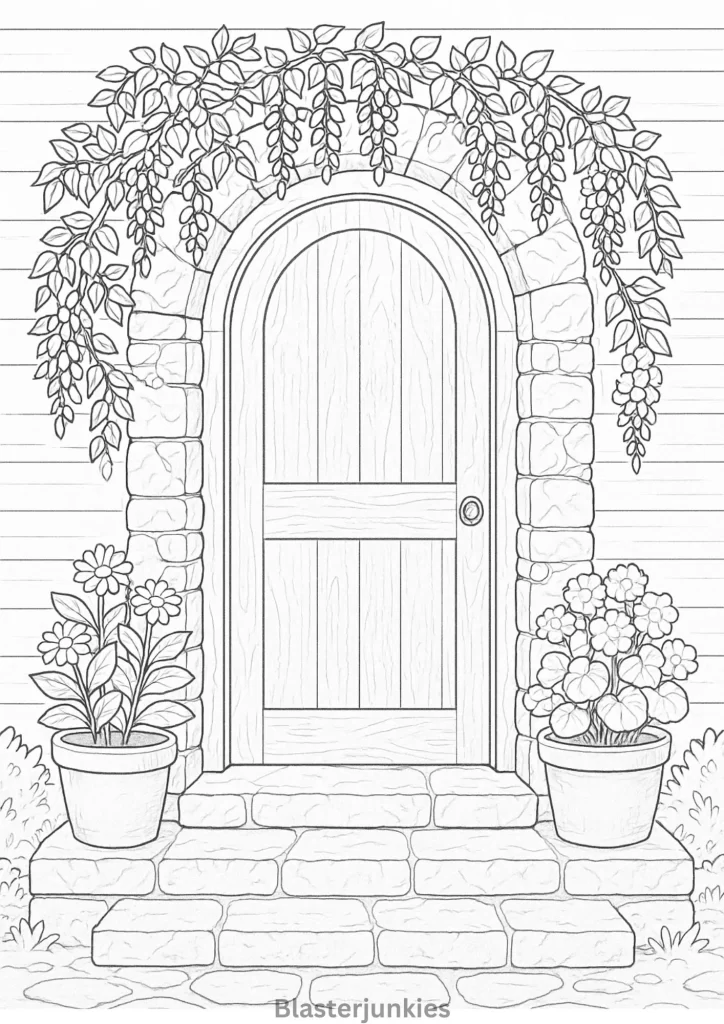 Cottagecore Coloring Pages