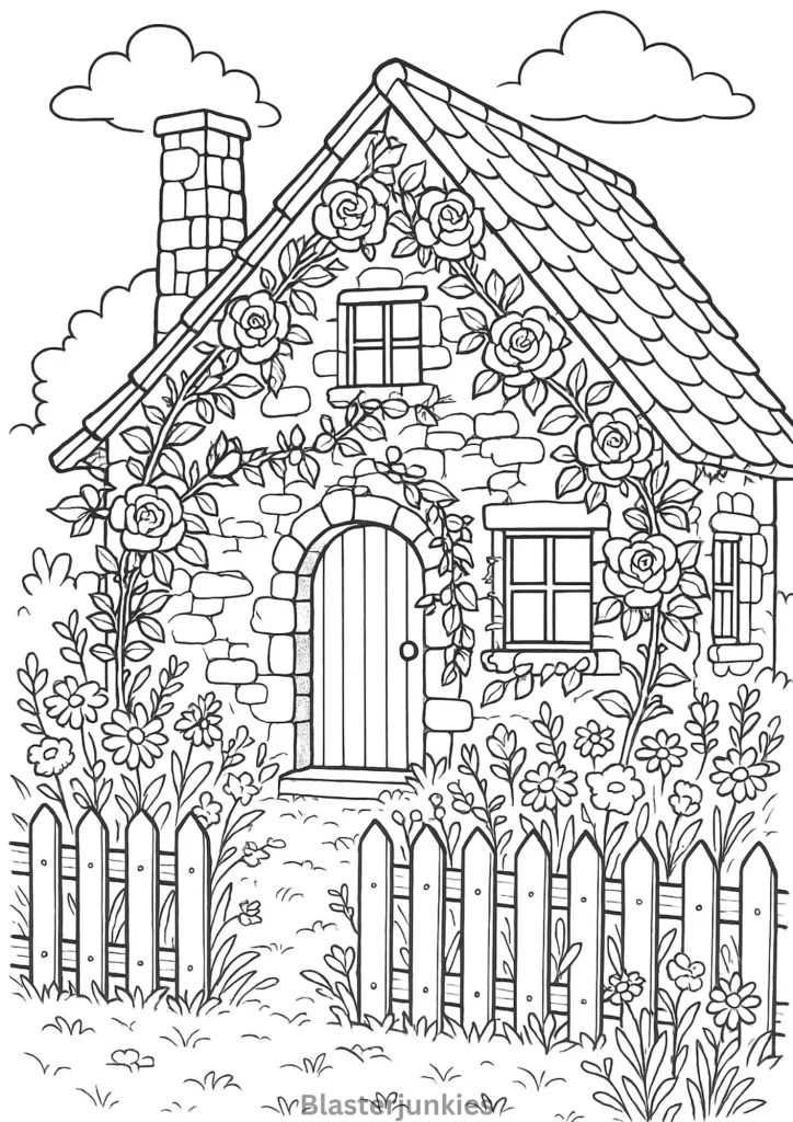 Cottagecore Coloring Pages