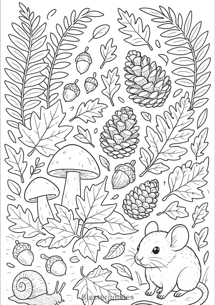 Cottagecore Coloring Pages