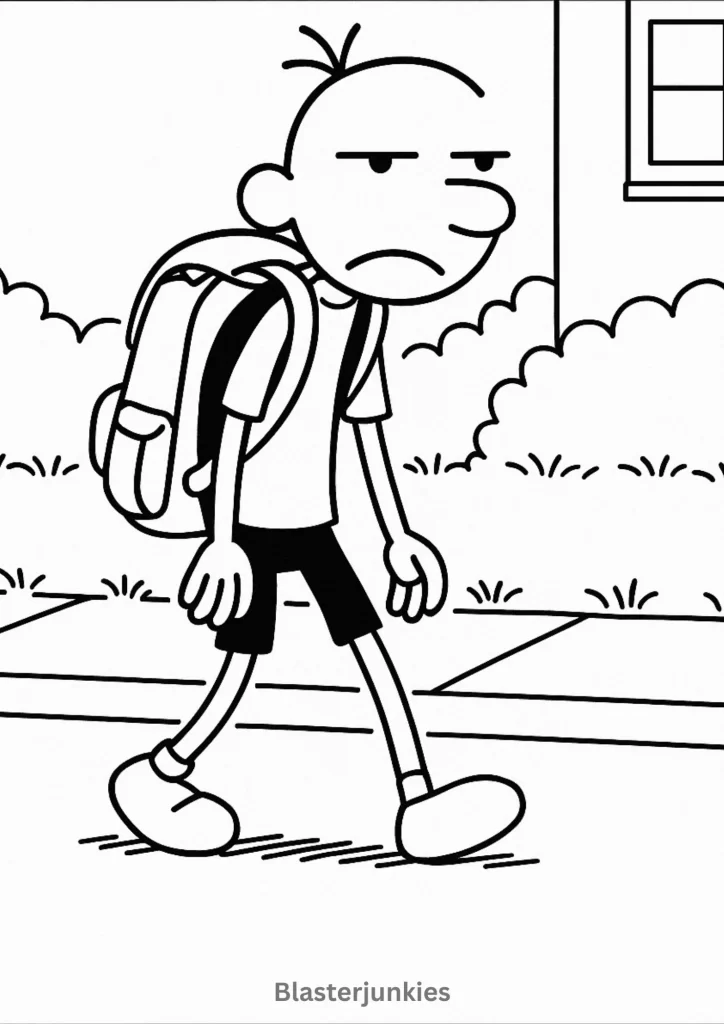 Diary of a Wimpy Kid Coloring Pages