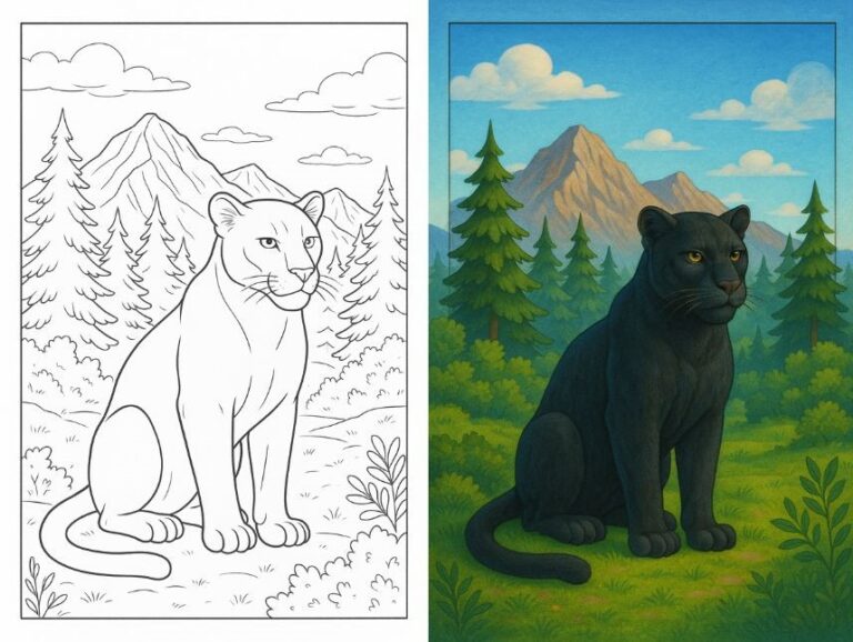 Panther Coloring Pages