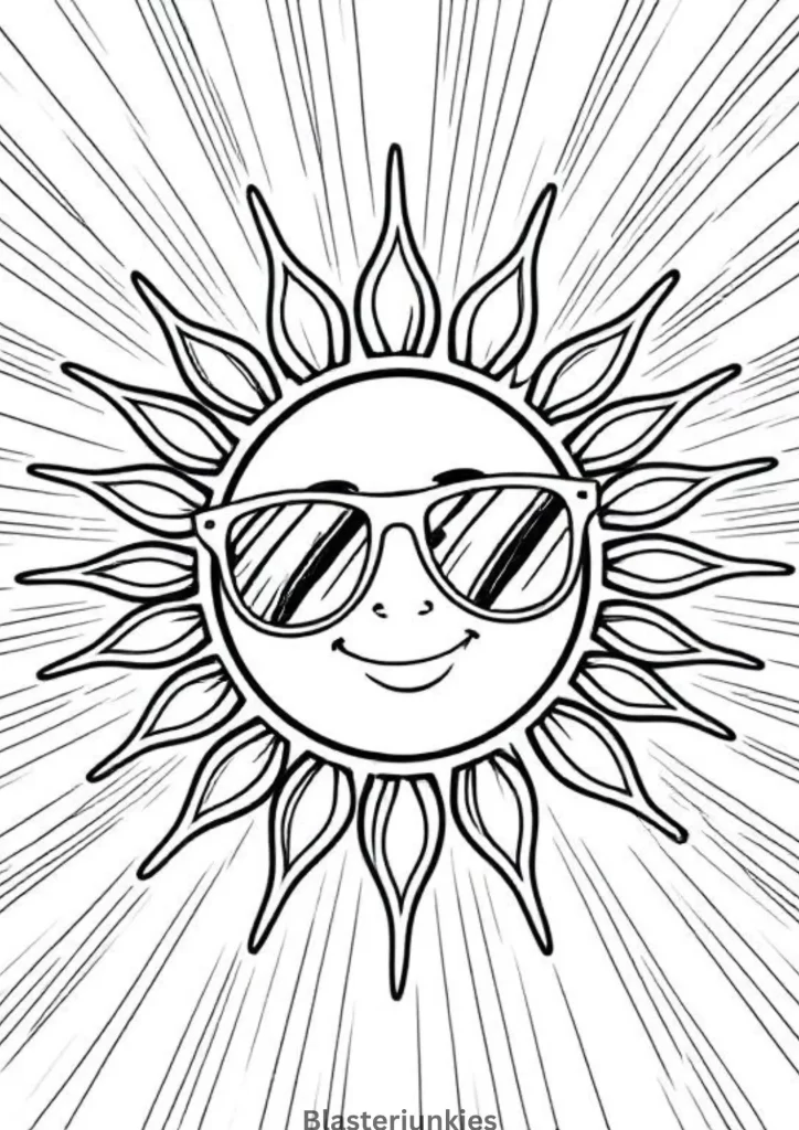 Easy Summer Coloring Pages for Kids