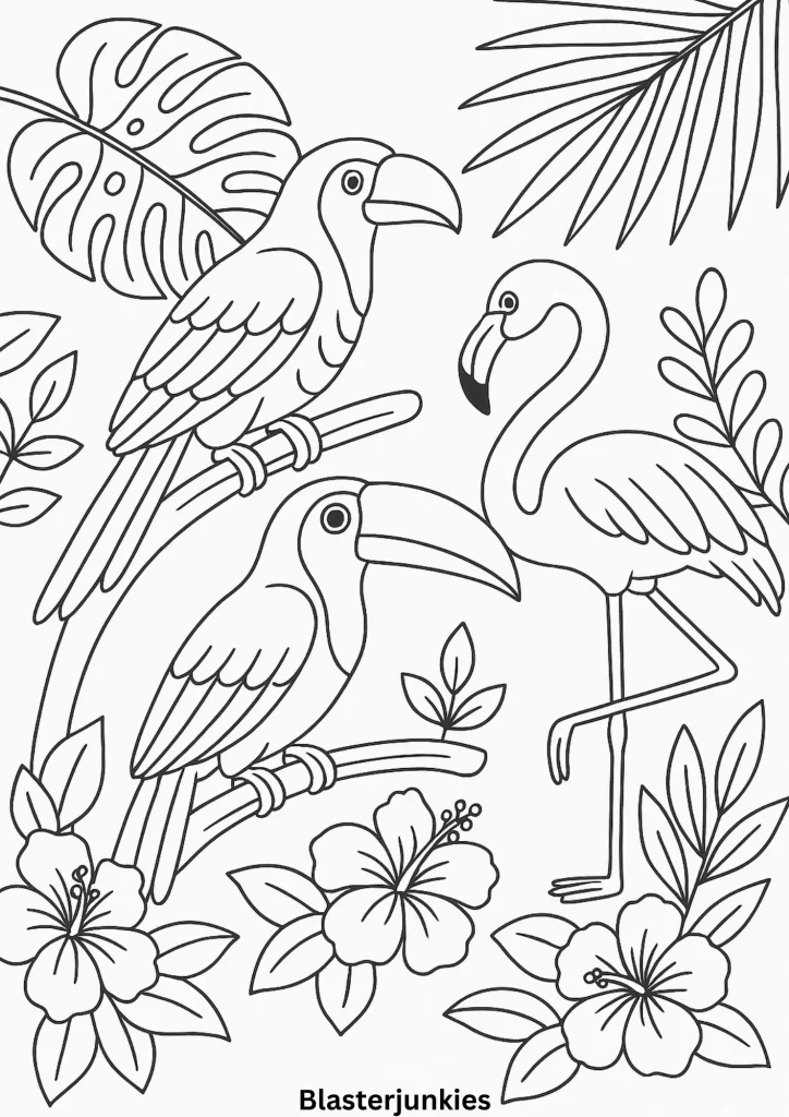 Easy Summer Coloring Pages for Kids