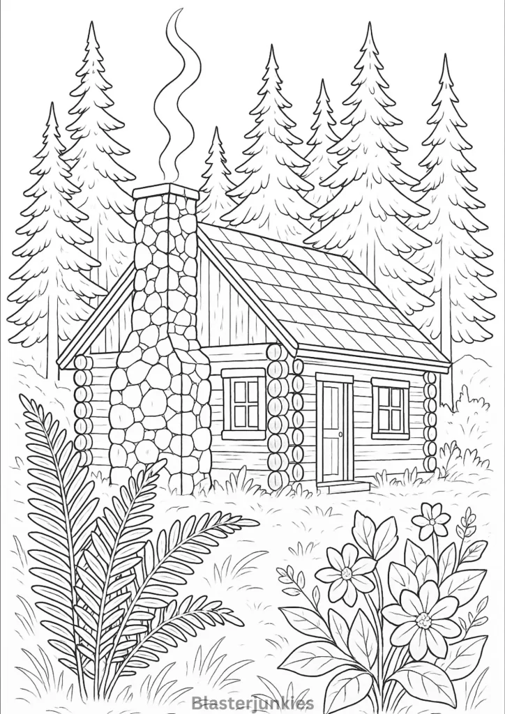 Cottagecore Coloring Pages