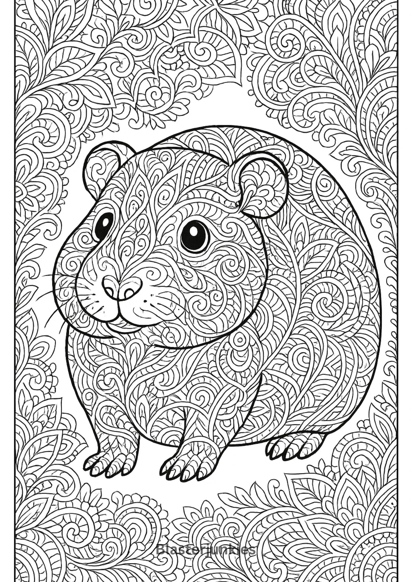 Guinea Pig Coloring Pages